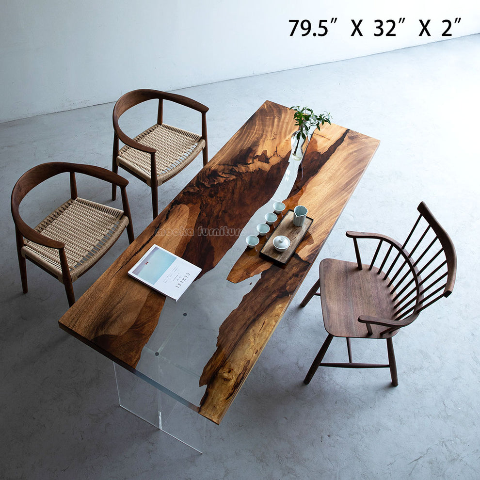 Resin Wood Dining Table – MOOKA FURNITURE